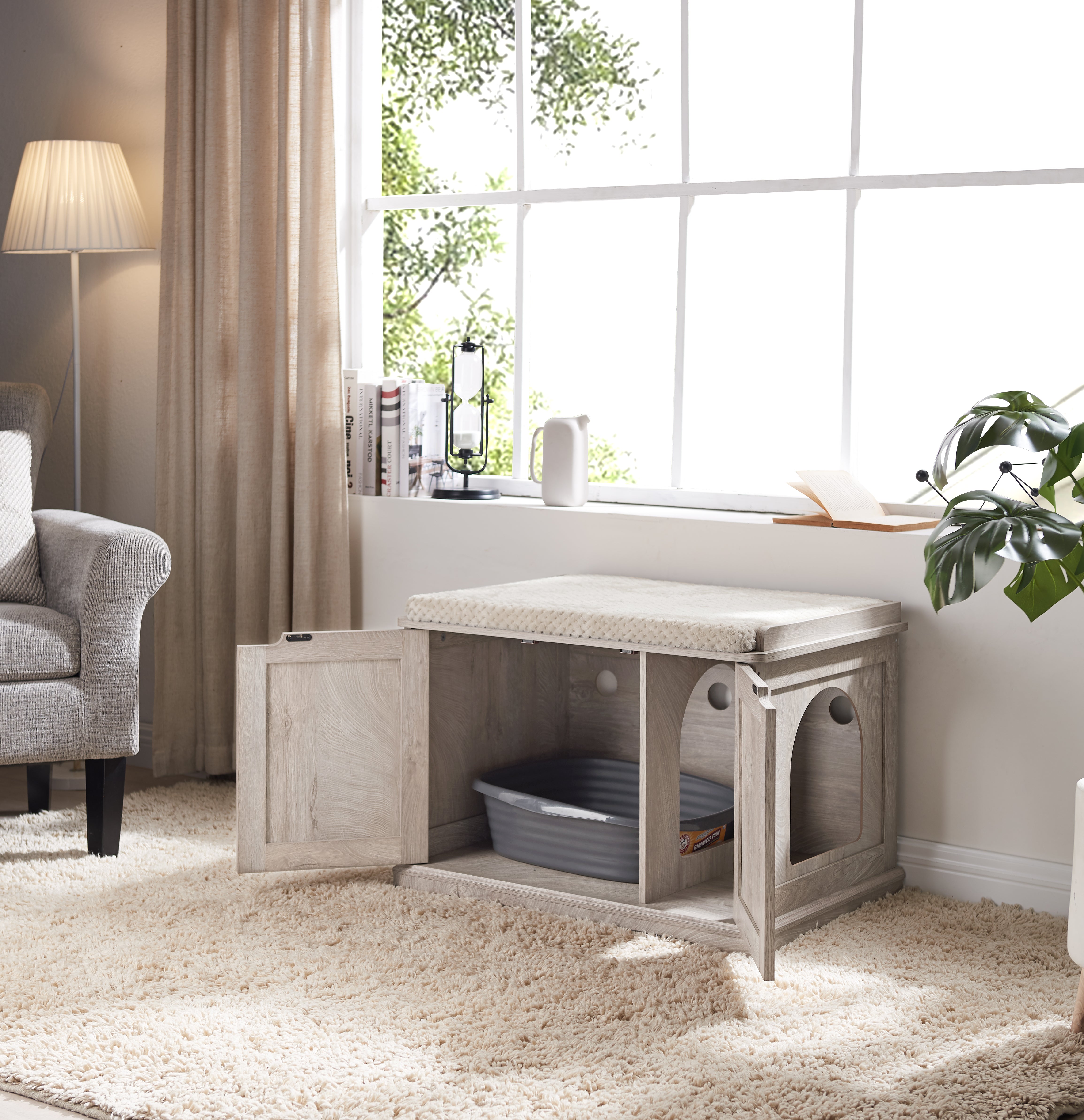 Unipaws Designer Cat Litter Box Enclosure – UniPawsStore2023