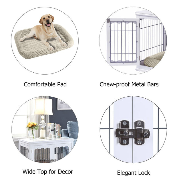 Unipaws Wooden Wire Pet Home Dog Crate – Unipaws Official Store